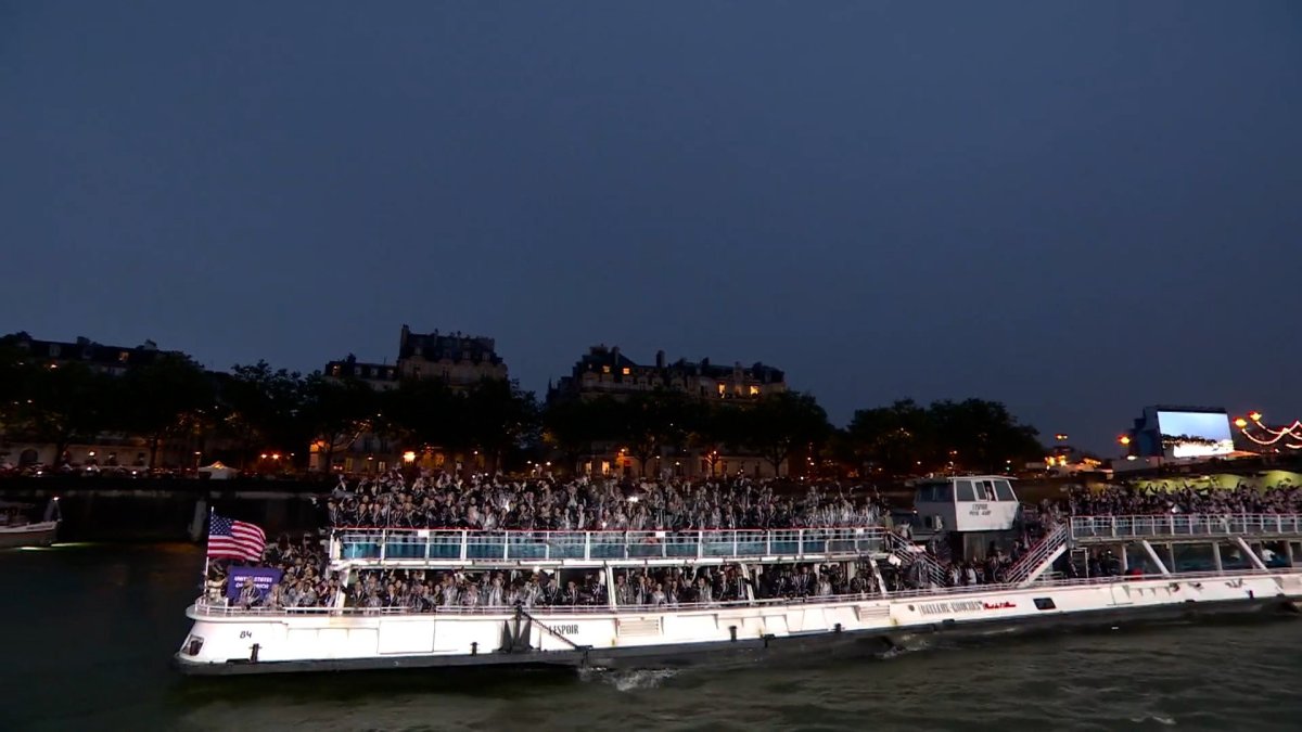 WATCH: Team USA rides down the Seine during the Opening Ceremony in ...