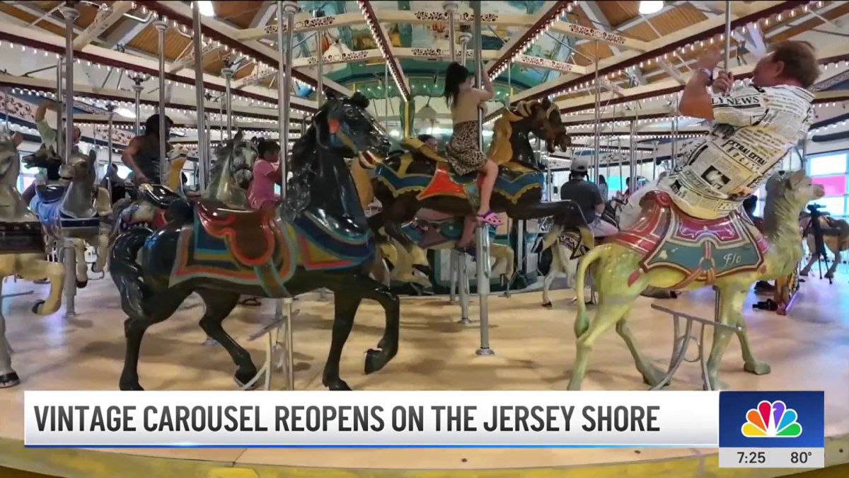 Vintage carousal reopens on the Jersey Shore – NBC New York