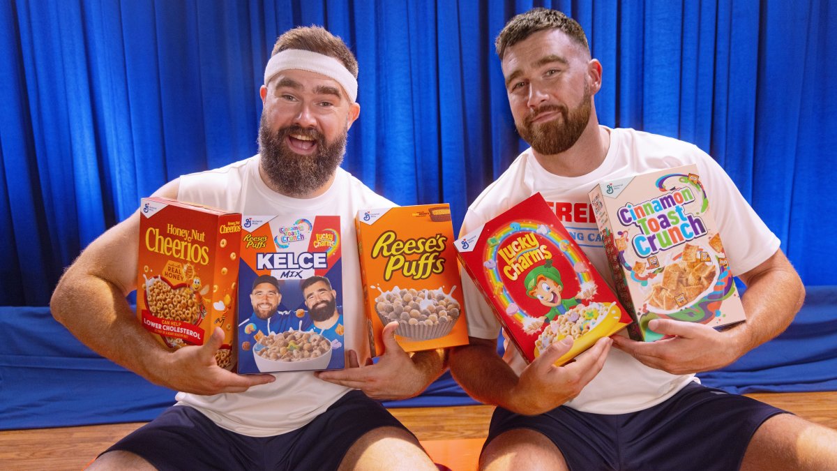 Jason, Travis Kelce launching cereal with their 3 favorite brands – NBC ...