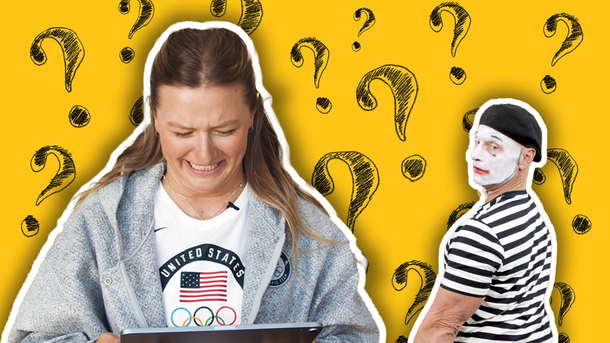 Daniela Moroz tries to guess what Olympic sport a professional mime is ...