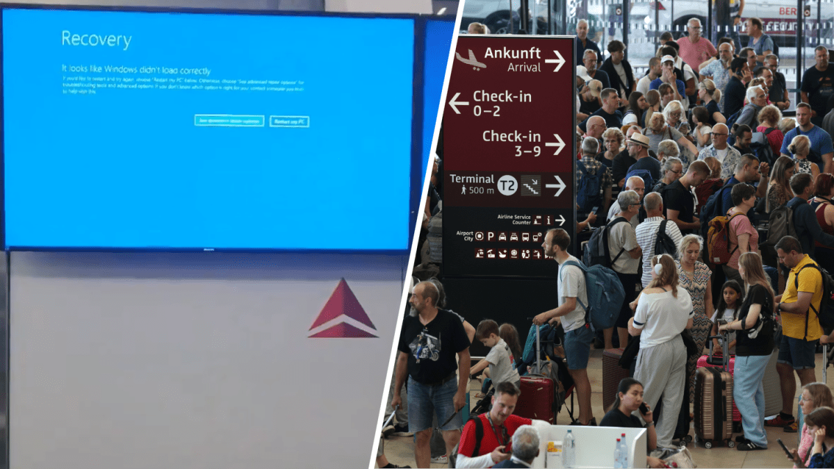 Microsoft Outage Caused By Crowdstrike Disrupts Flights Businesses