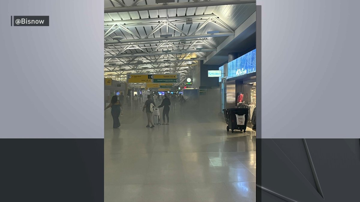 JFK Airport escalator fire leads to evacuations in Terminal 8 – NBC New ...