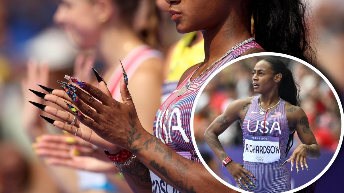 Sha’Carri Richardson’s nails are neck-turning at 2024 Olympics – NBC ...