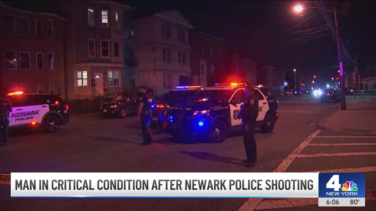 Man in critical condition after Newark police shooting – NBC New York