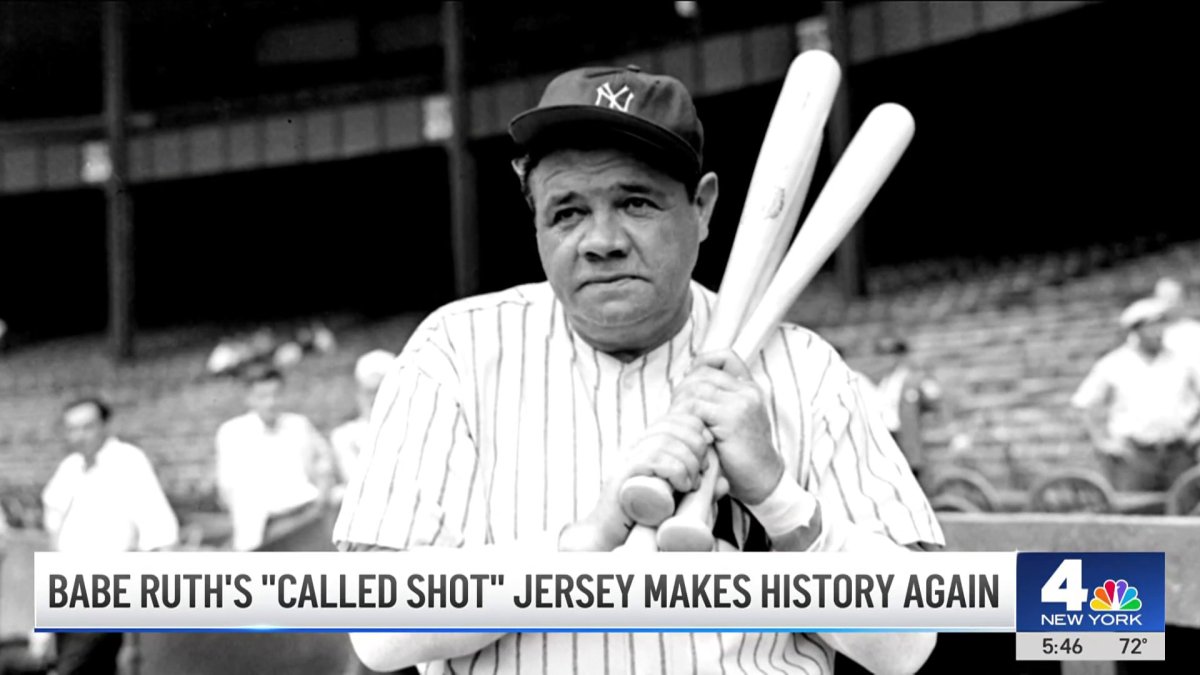 Babe Ruth’s ‘called shot’ jersey makes history again – NBC New York