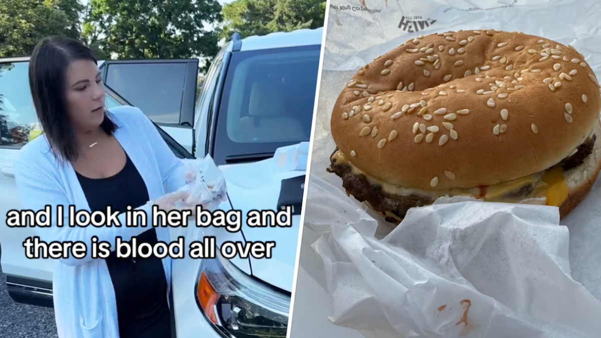 Mother finds blood in daughter’s Burger King meal – NBC New York