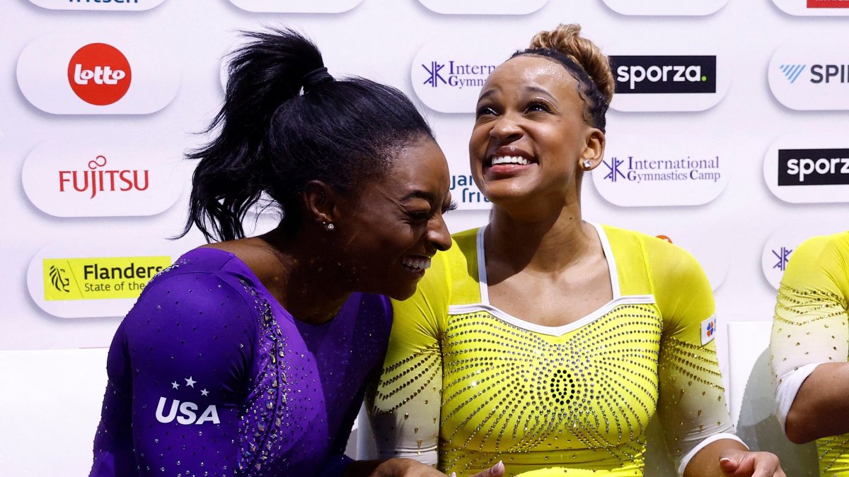 Rebeca Andrade: Simone Biles’ biggest competition from Brazil – NBC New ...