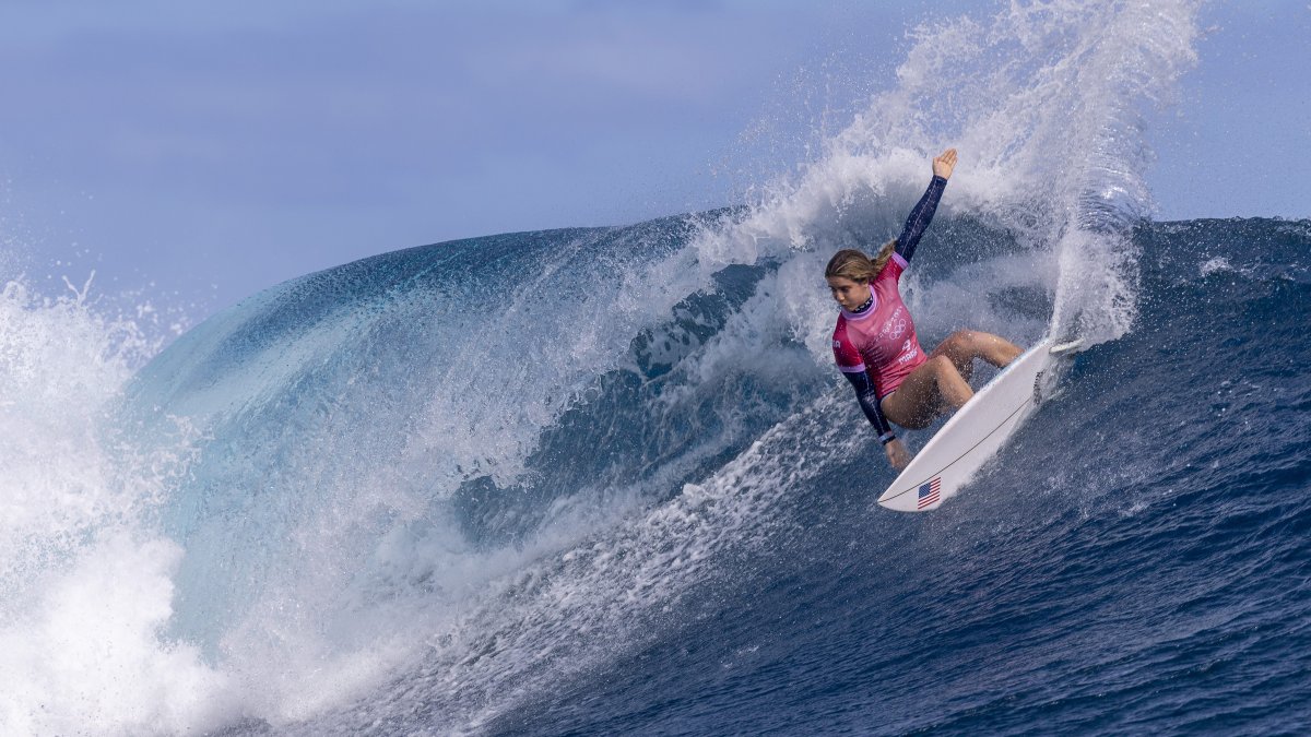Olympics surfing: USA’s Caroline Marks advances, Carissa Moore ...