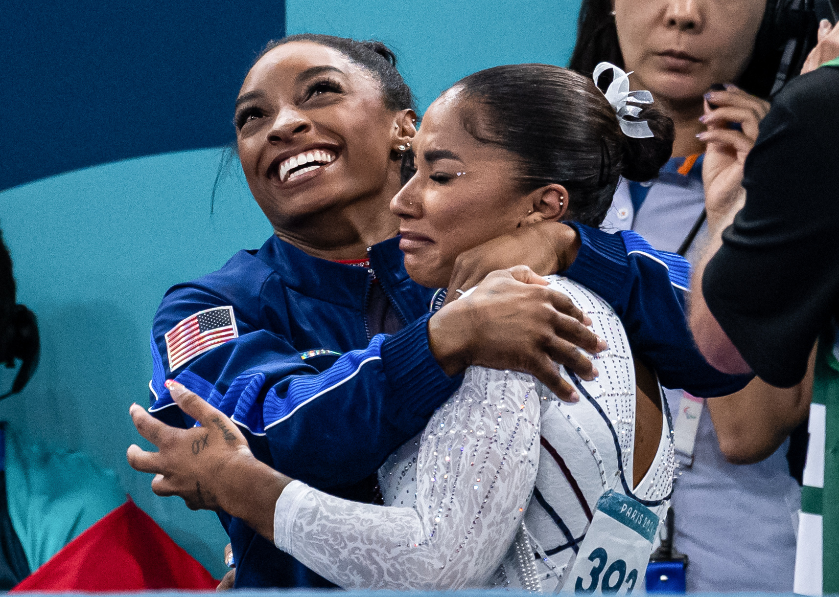 Simone Biles takes silver, Jordan Chiles bronze in gripping gymnastics ...