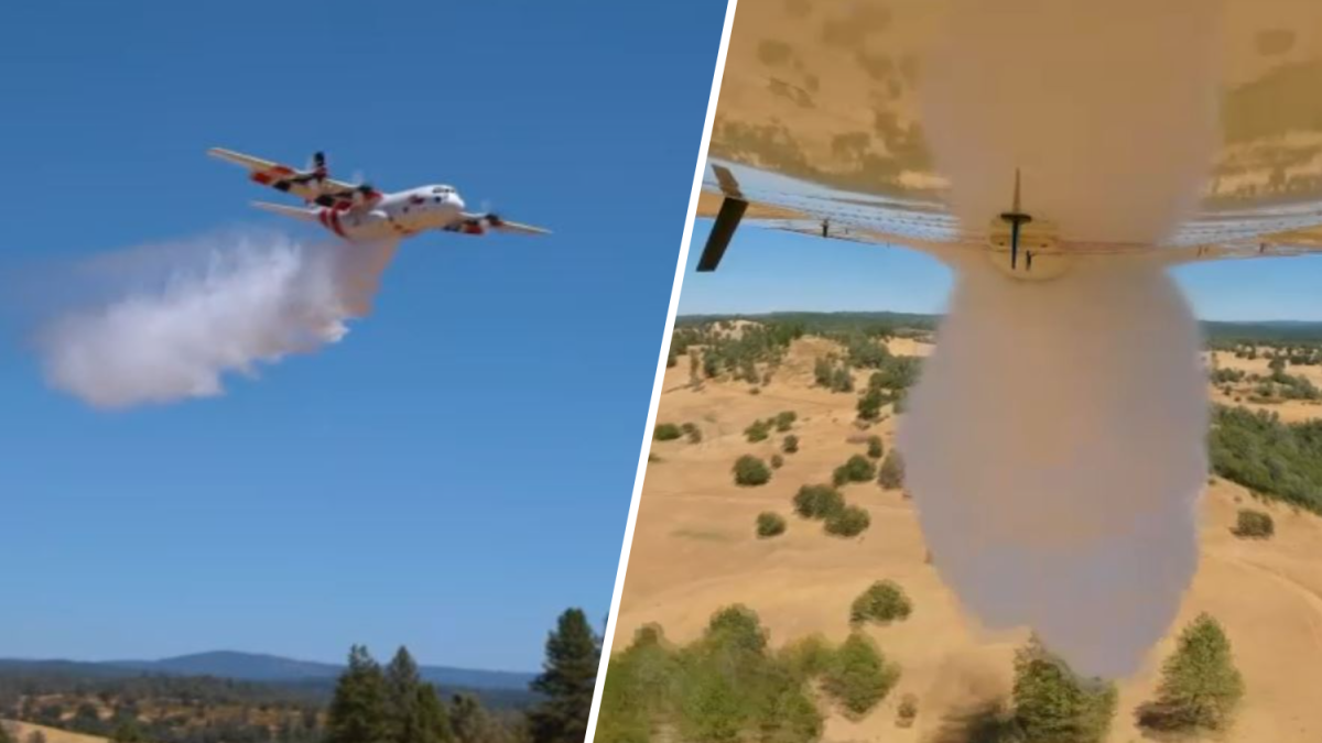 C-130 Hercules airtanker joins the fight against California wildfires ...