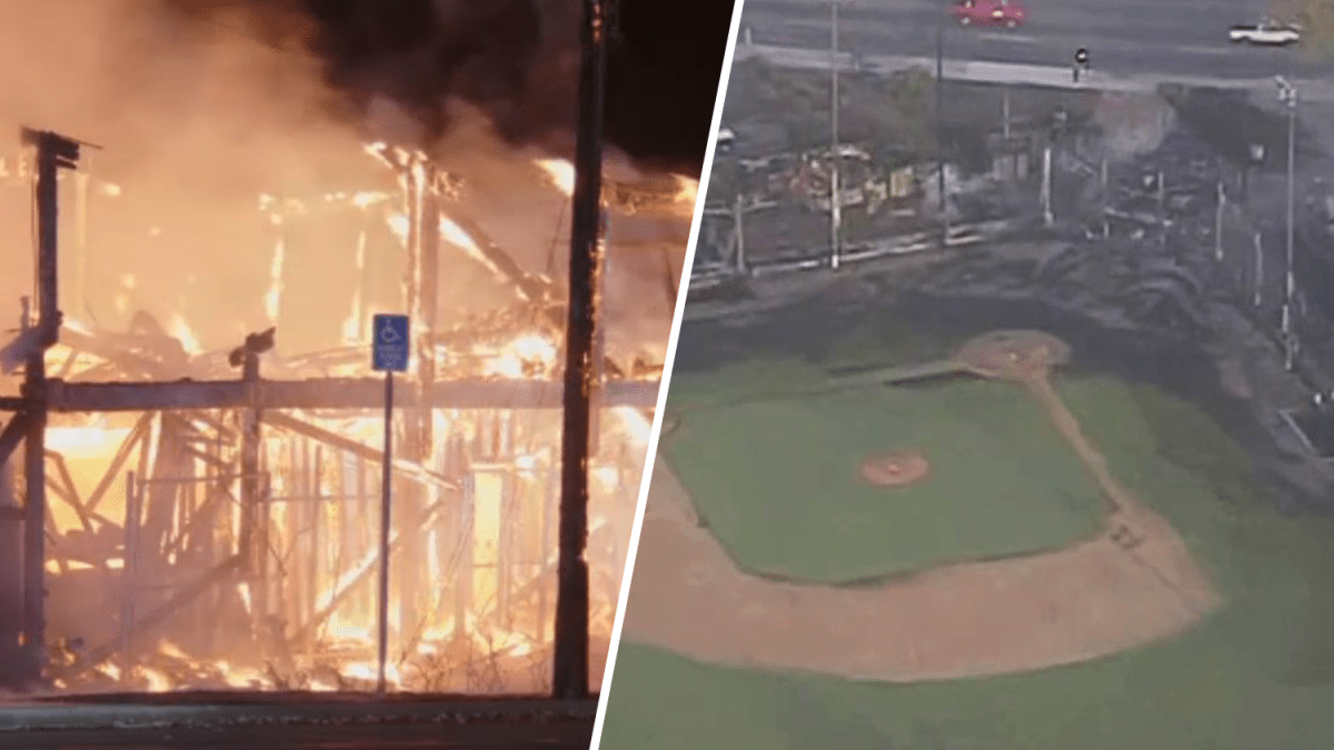 Fire damages ‘A League of Their Own’ baseball stadium in Ontario – NBC ...