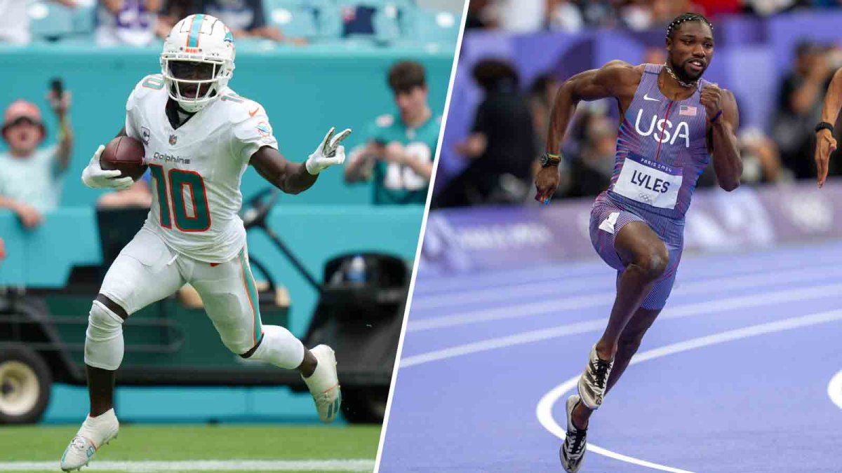 Tyreek Hill says he will beat Noah Lyles in a race – NBC New York