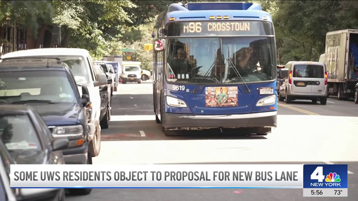 Some UWS residents object to proposal for new bus lane – NBC New York