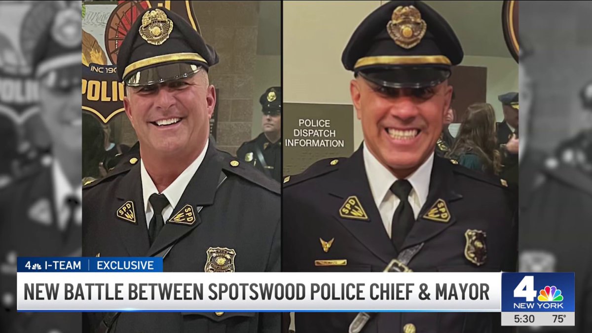 New battle between NJ town’s police chief and mayor – NBC New York