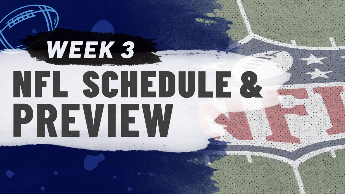 NFL Week 3 schedule, games to watch – NBC New York