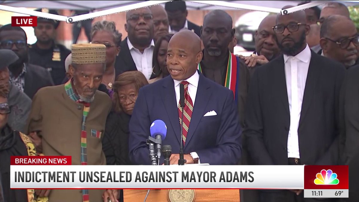 Mayor Eric Adams speaks following federal indictment – NBC New York