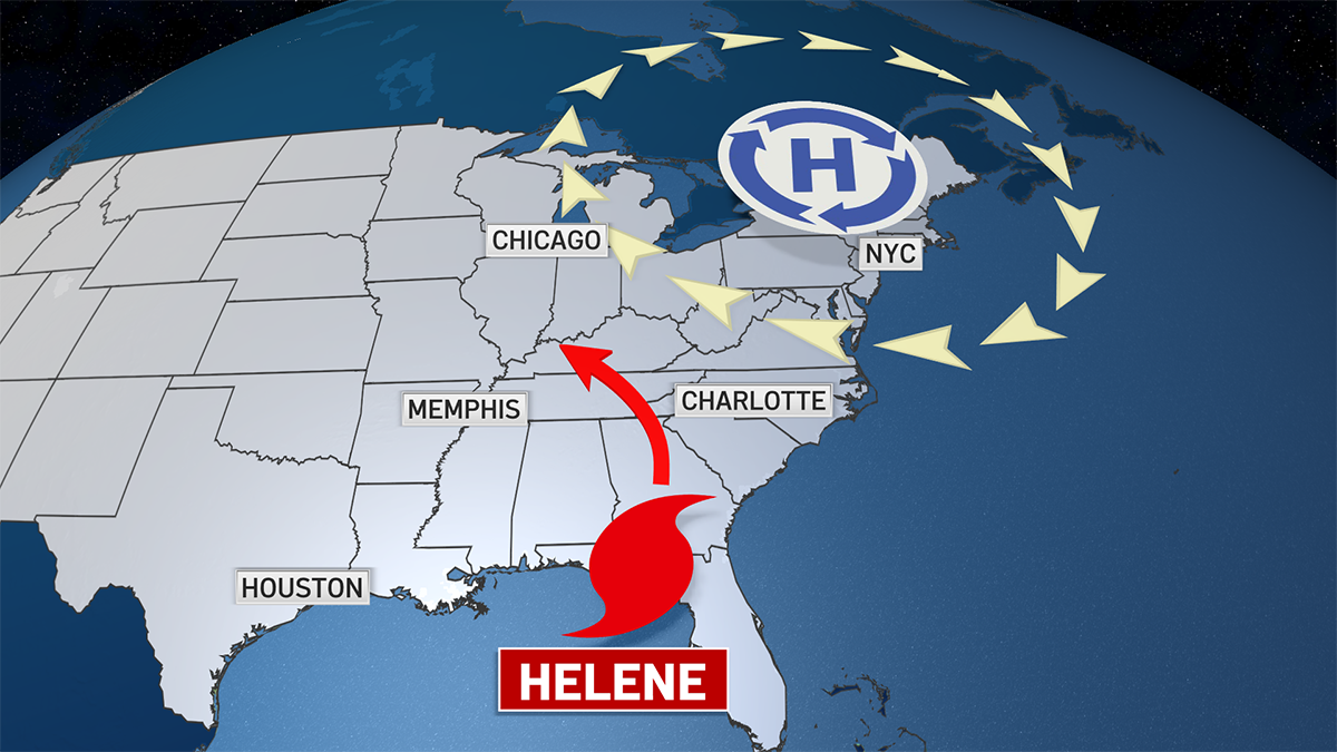 Hurricane Helene path: Will weather in New York be affected? – NBC New York