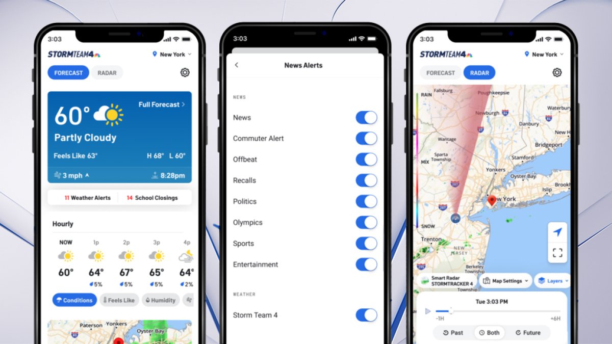 NBC 4 New York app update adds customizable weather features – NBC New York