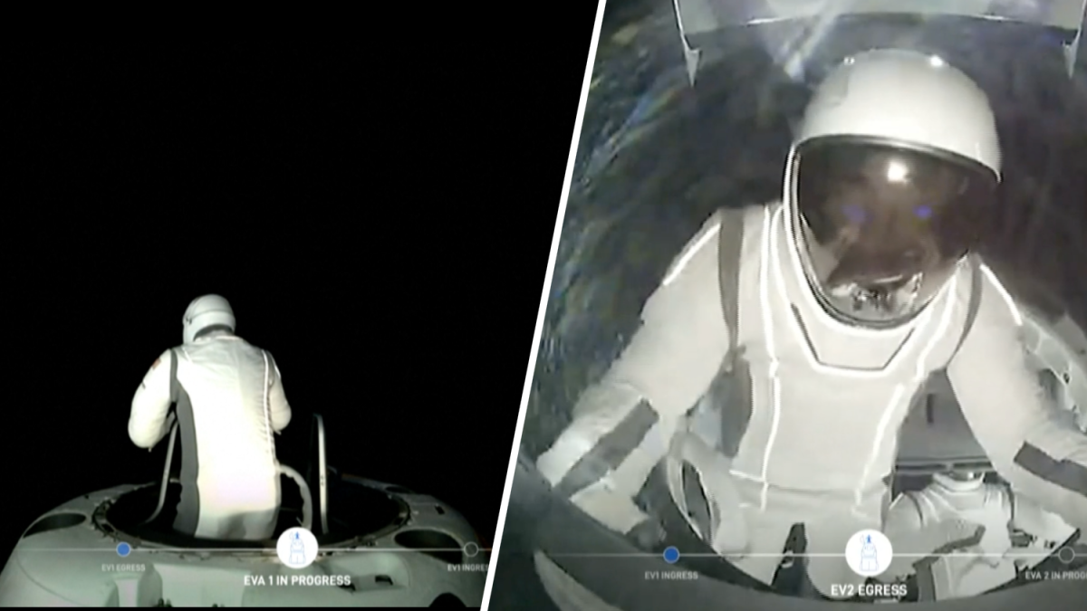 Watch: SpaceX’s Polaris Dawn crew performs first all-civilian spacewalk ...