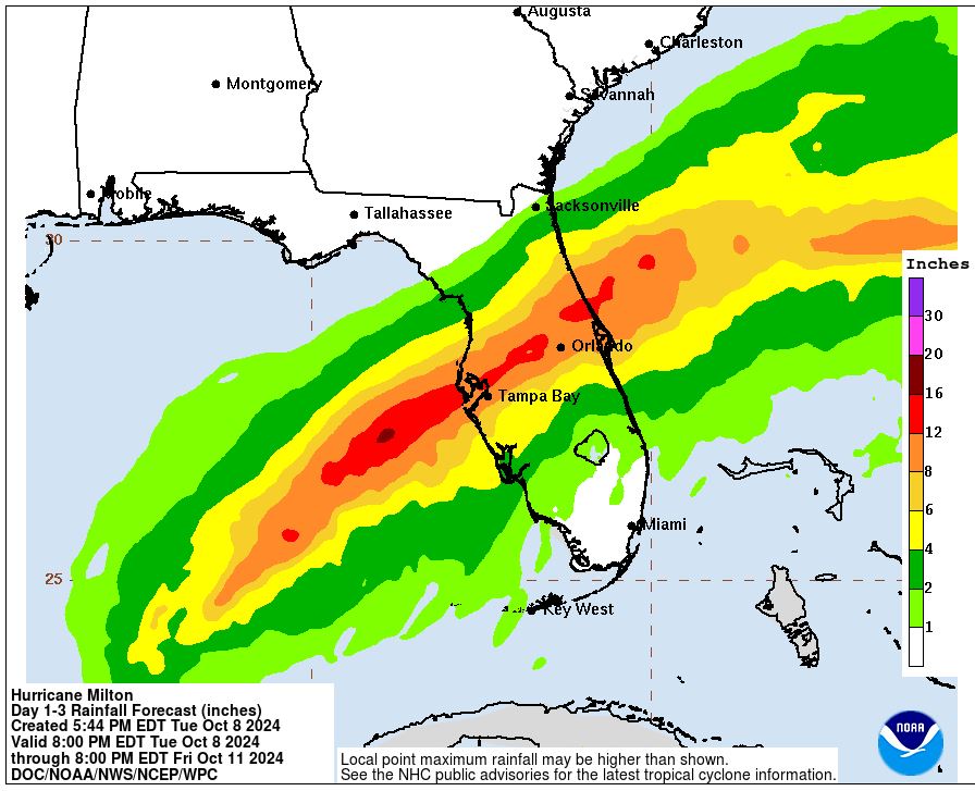 Milton hurricane tracker: Fort Myers and Tampa could get hit Wednesday ...