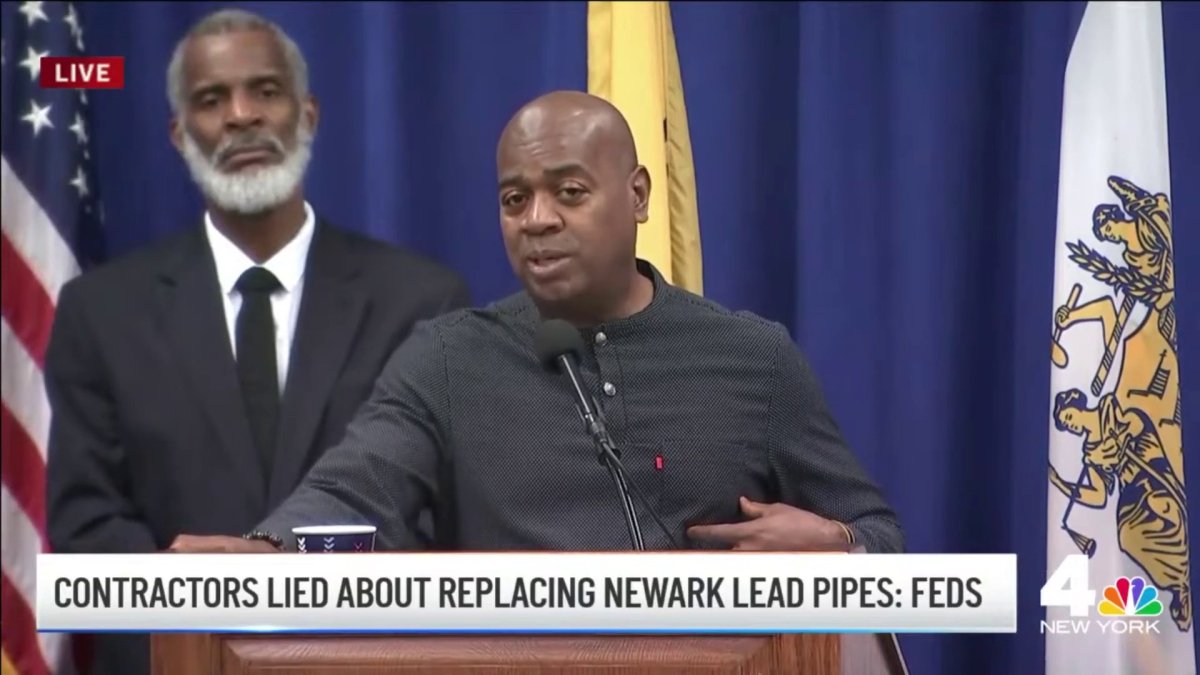 Newark mayor reacts to arrest of contractors hired to replace lead ...
