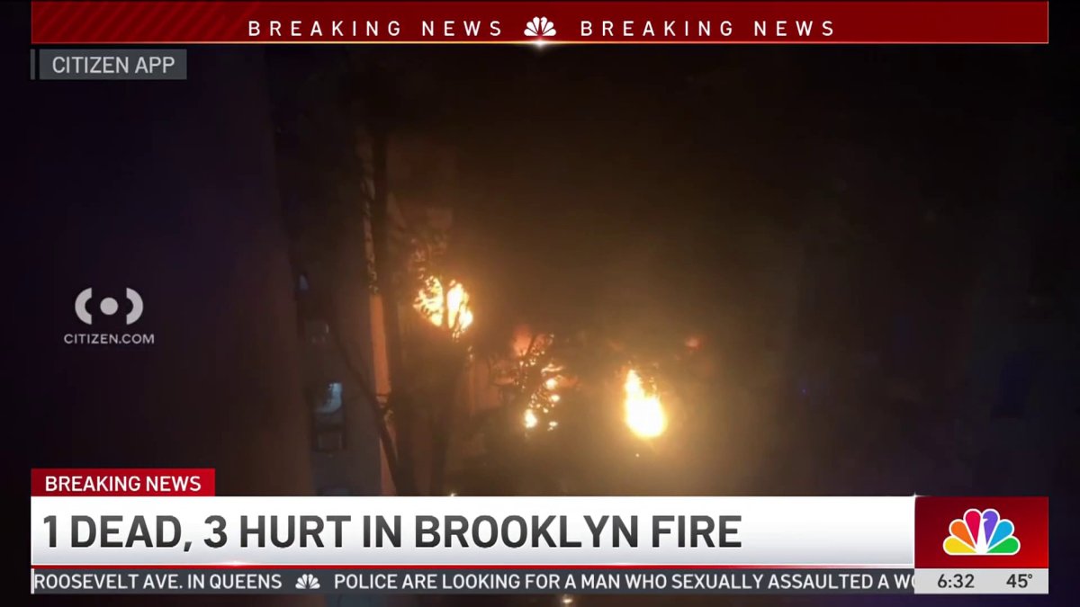 1 dead, 3 hurt in Brooklyn fire – NBC New York