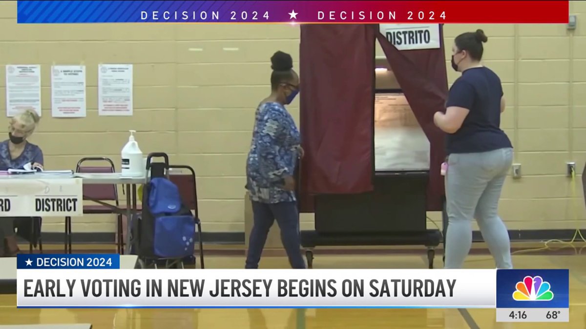 Early voting in New Jersey begins on Saturday – NBC New York