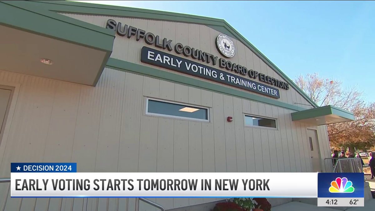 Early voting starts Saturday in New York – NBC New York