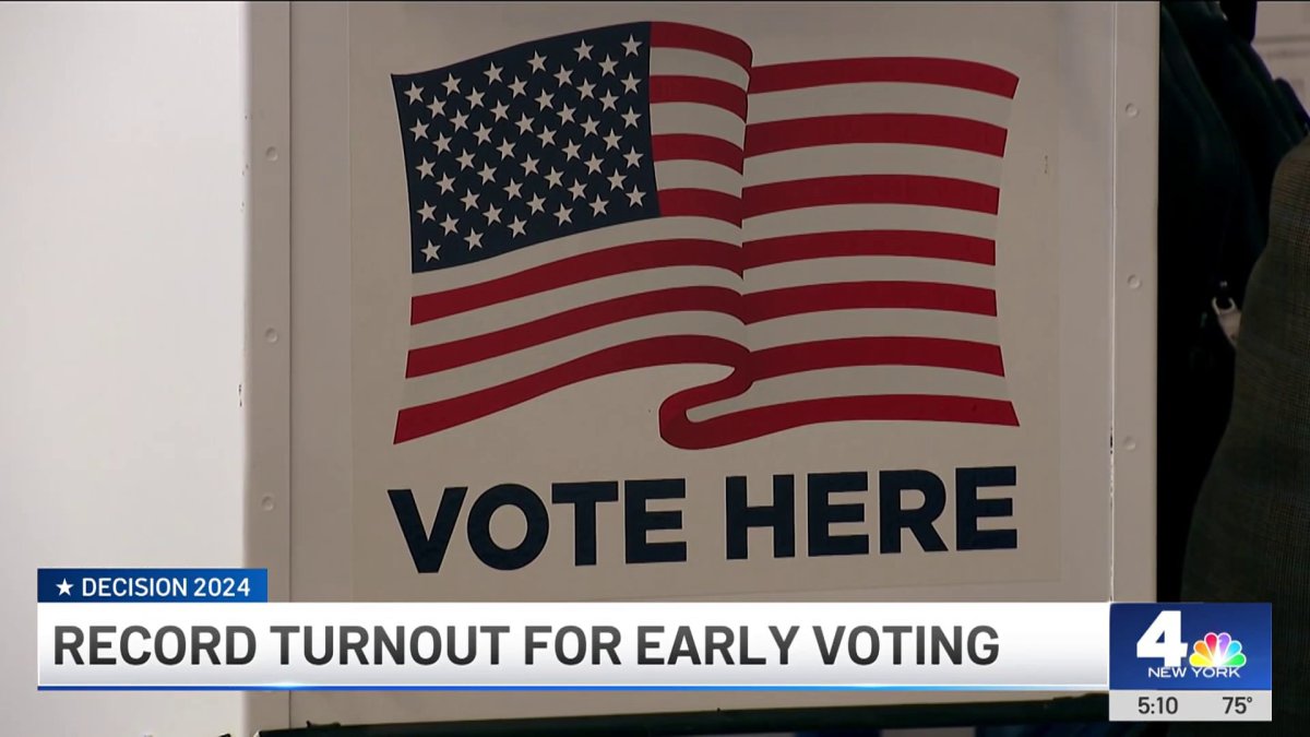 Record turnout for early voting – NBC New York
