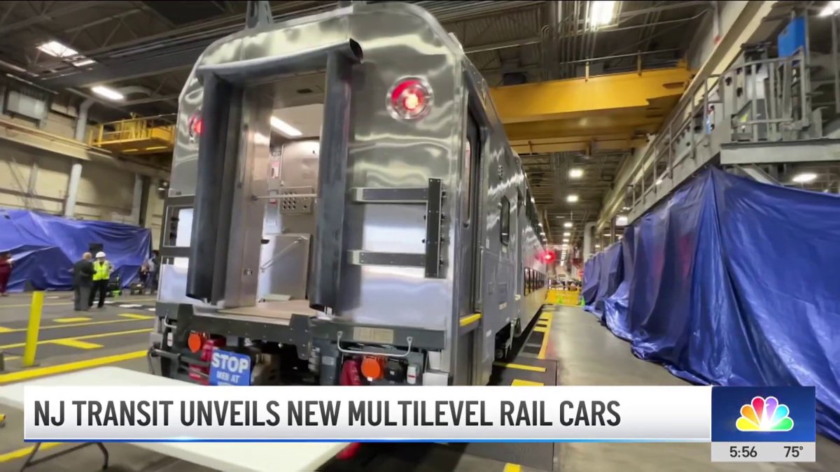 NJ Transit unveils new multilevel rail cars – NBC New York