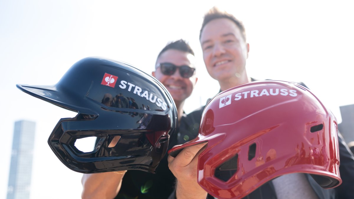 MLB teams incorporate helmet ads featuring Strauss logo – NBC New York