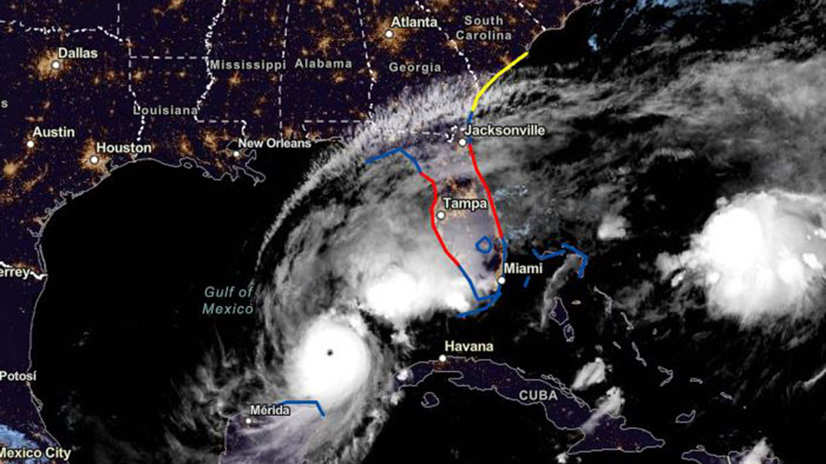 Milton hurricane tracker: Fort Myers and Tampa could get hit Wednesday ...