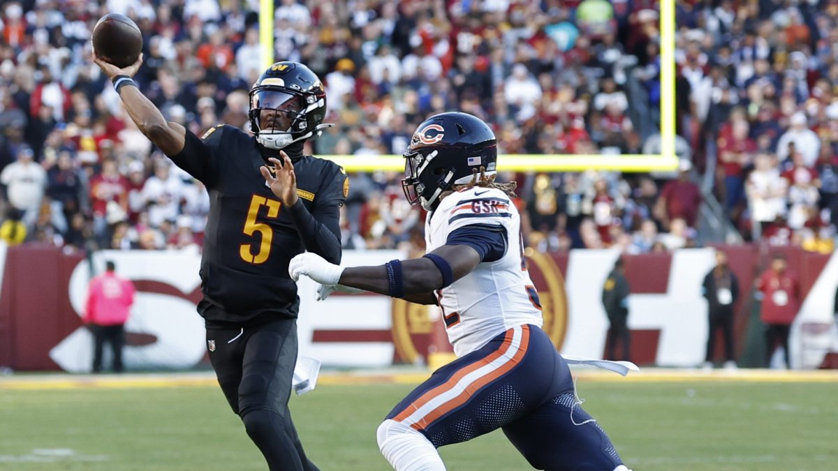 WATCH: Commanders’ Jayden Daniels hits Hail Mary, stuns Bears – NBC New York