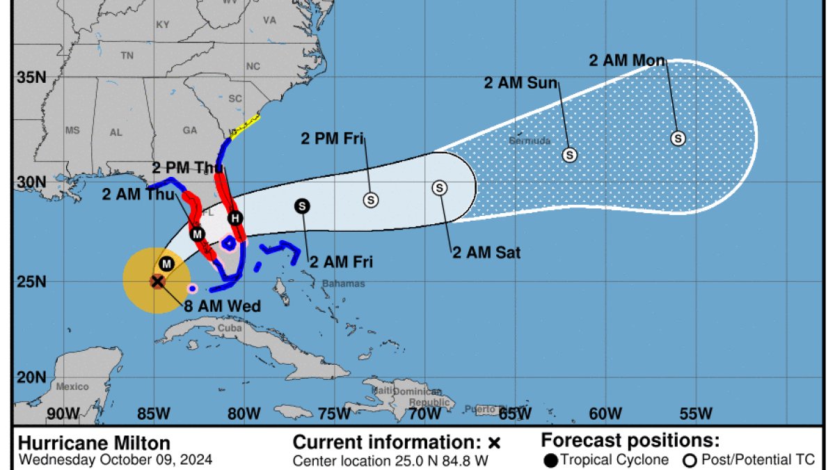 Hurricane Milton evacuations: Florida counties warn residents to leave ...