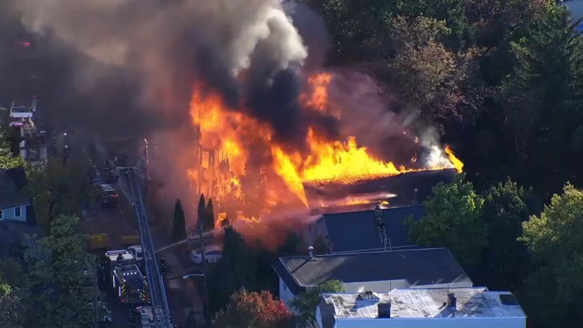 Newark, NJ fire burning multiple homes – NBC New York