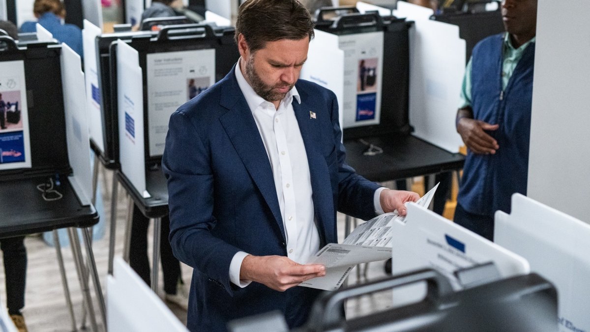 JD Vance casts his vote in Ohio – NBC New York