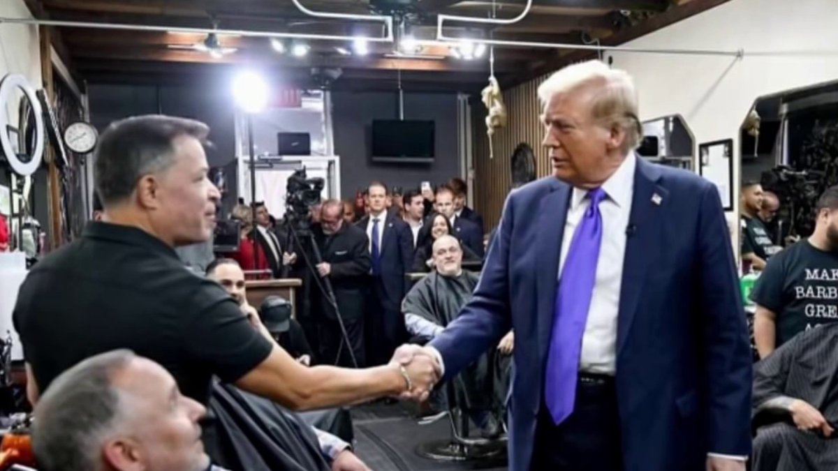 How Trump left an impact after Bronx barbershop visit – NBC New York