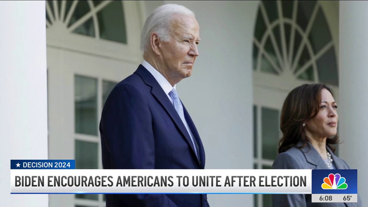 Biden encourages Americans to unite after election – NBC New York