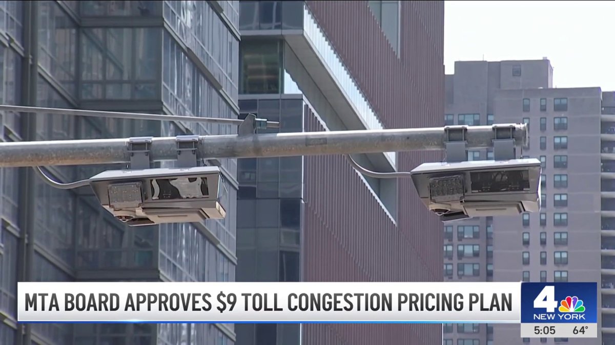 MTA board approves $9 toll congestion pricing plan – NBC New York