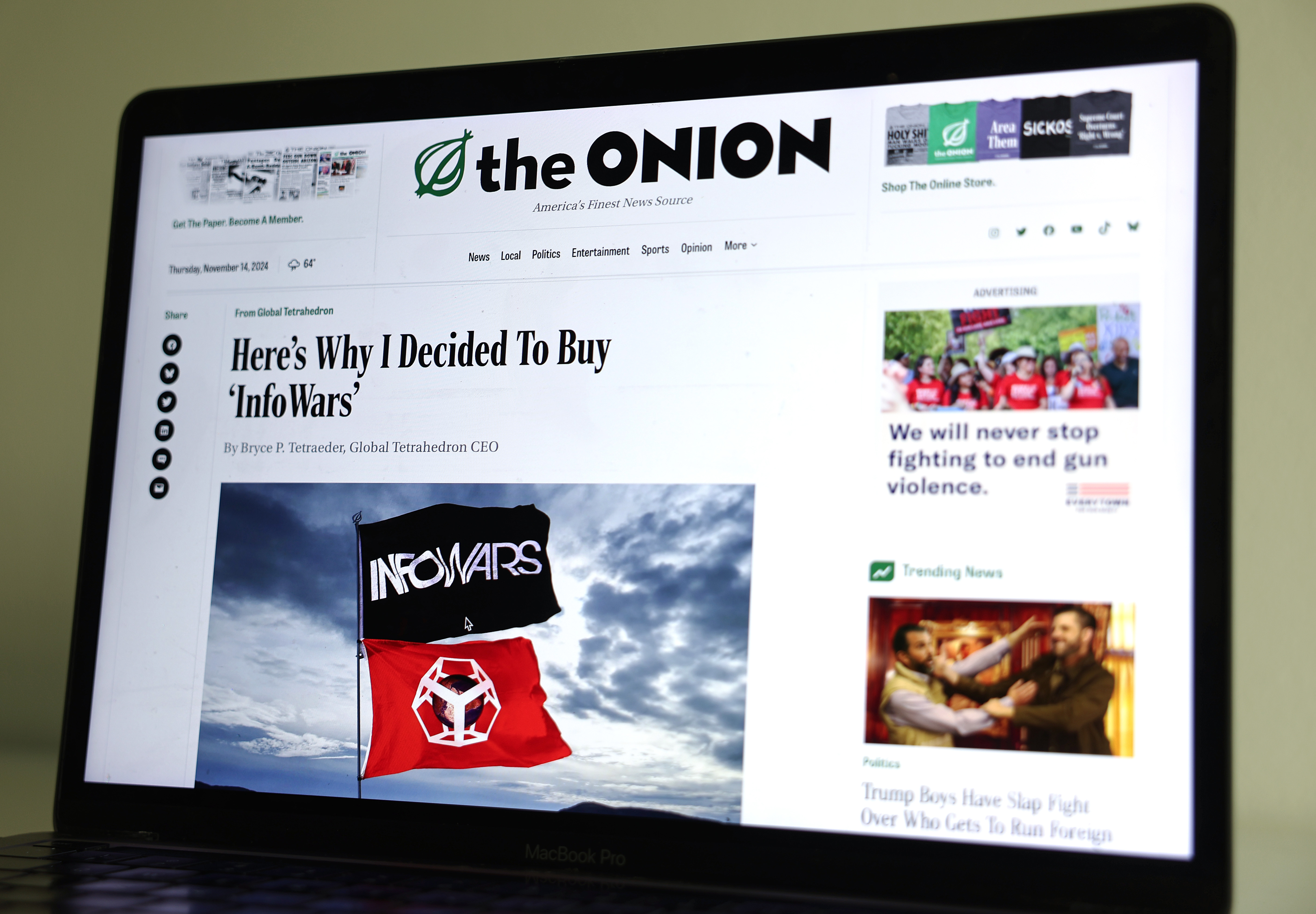 Judge orders new hearing on The Onion’s bid for Infowars – NBC New York
