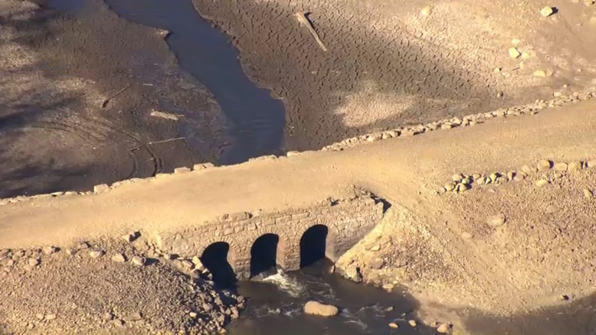 NJ news: Stone bridge from 1800s emerges after reservoir emptied – NBC ...