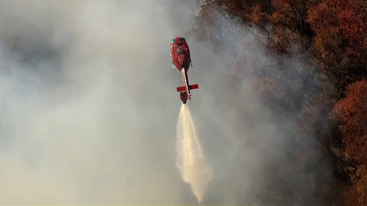 New Jersey fires: Englewood Cliffs brush fire burns amid drought – NBC ...