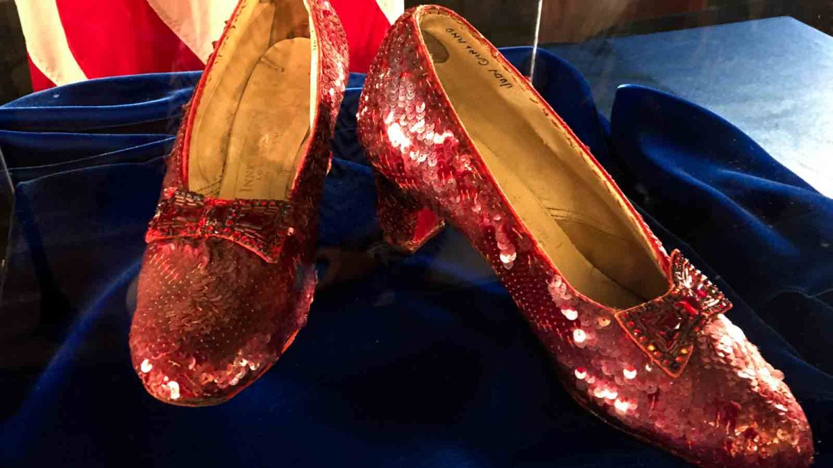 Ruby slippers worn by Judy Garland in ‘The Wizard of Oz’ for sale – NBC ...