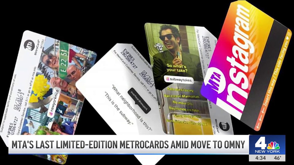 MTA’s last limited-edition MetroCards amid move to OMNY – NBC New York
