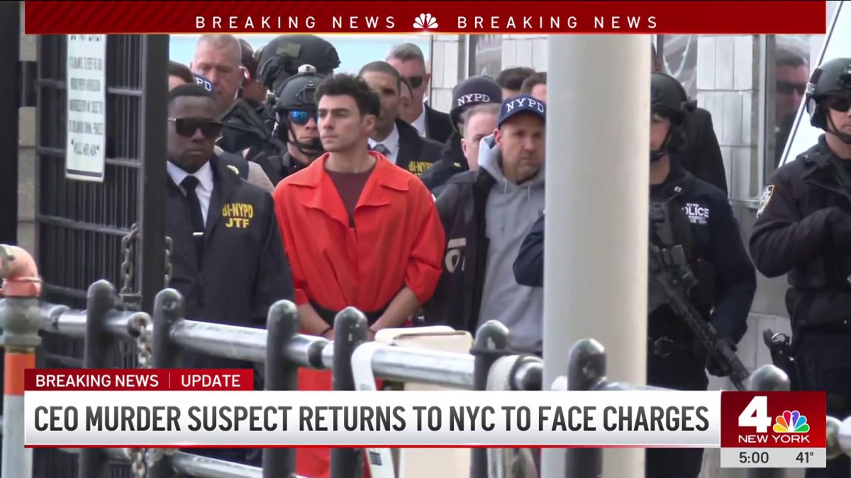 CEO murder suspect returns to NYC to face charges – NBC New York