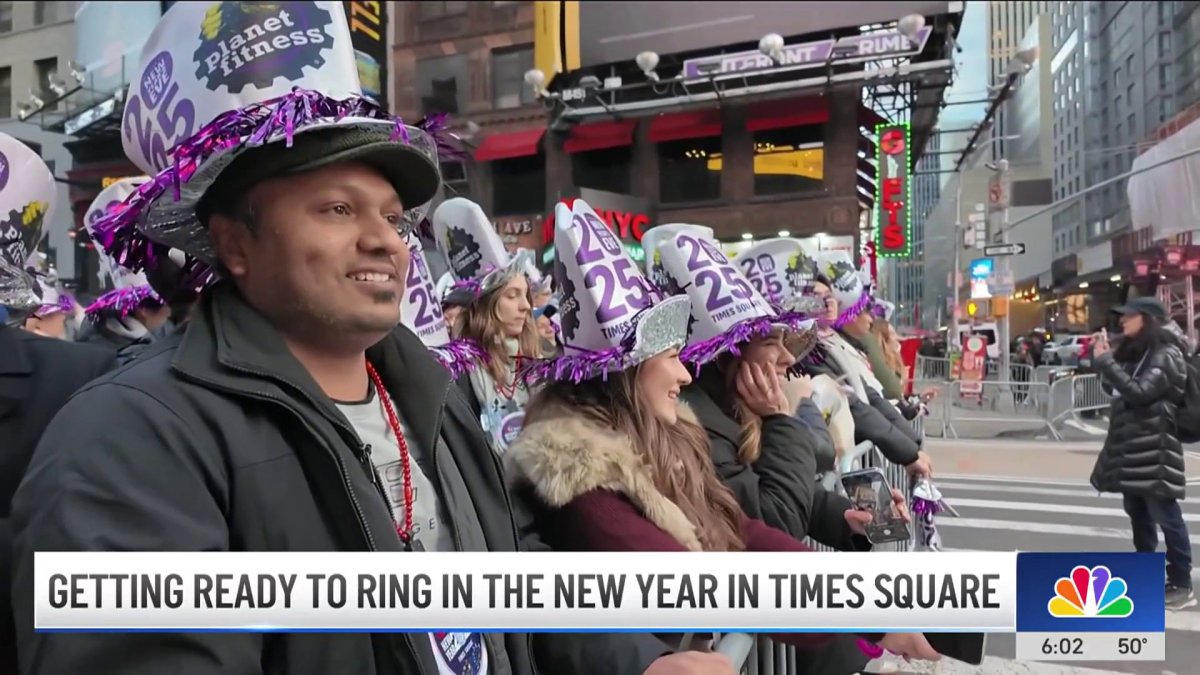 Getting ready to ring in the New Year in Times Square – NBC New York