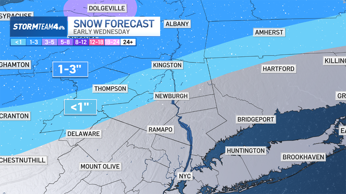 Is snow in NYC weather forecast? – NBC New York