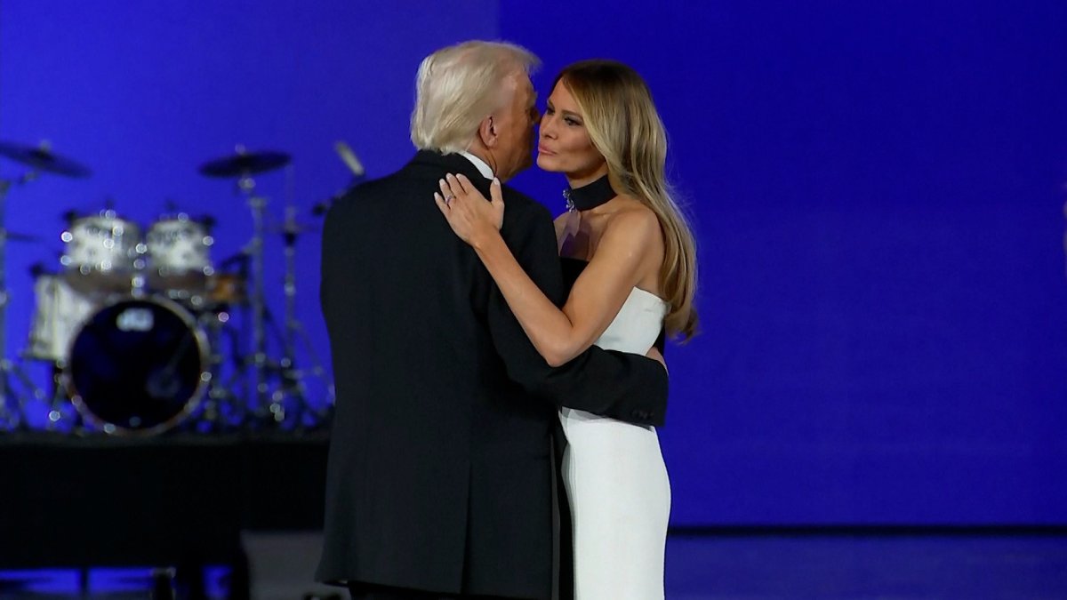 WATCH: Trump and Melania share first dance at inaugural ball – NBC New York
