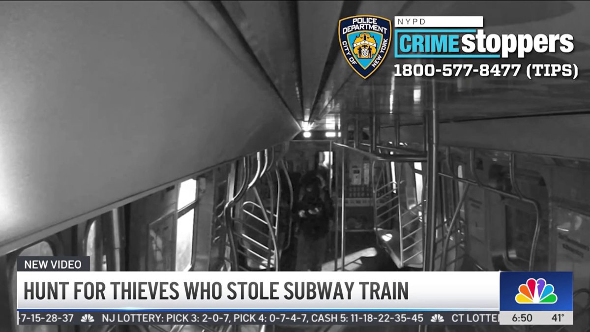 NYPD searches for thieves who stole New York City subway train – NBC New York
