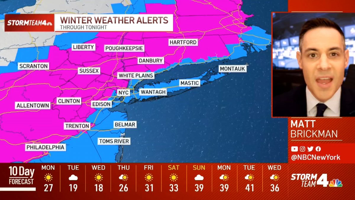 Latest Forecast From Storm Team 4 – NBC New York